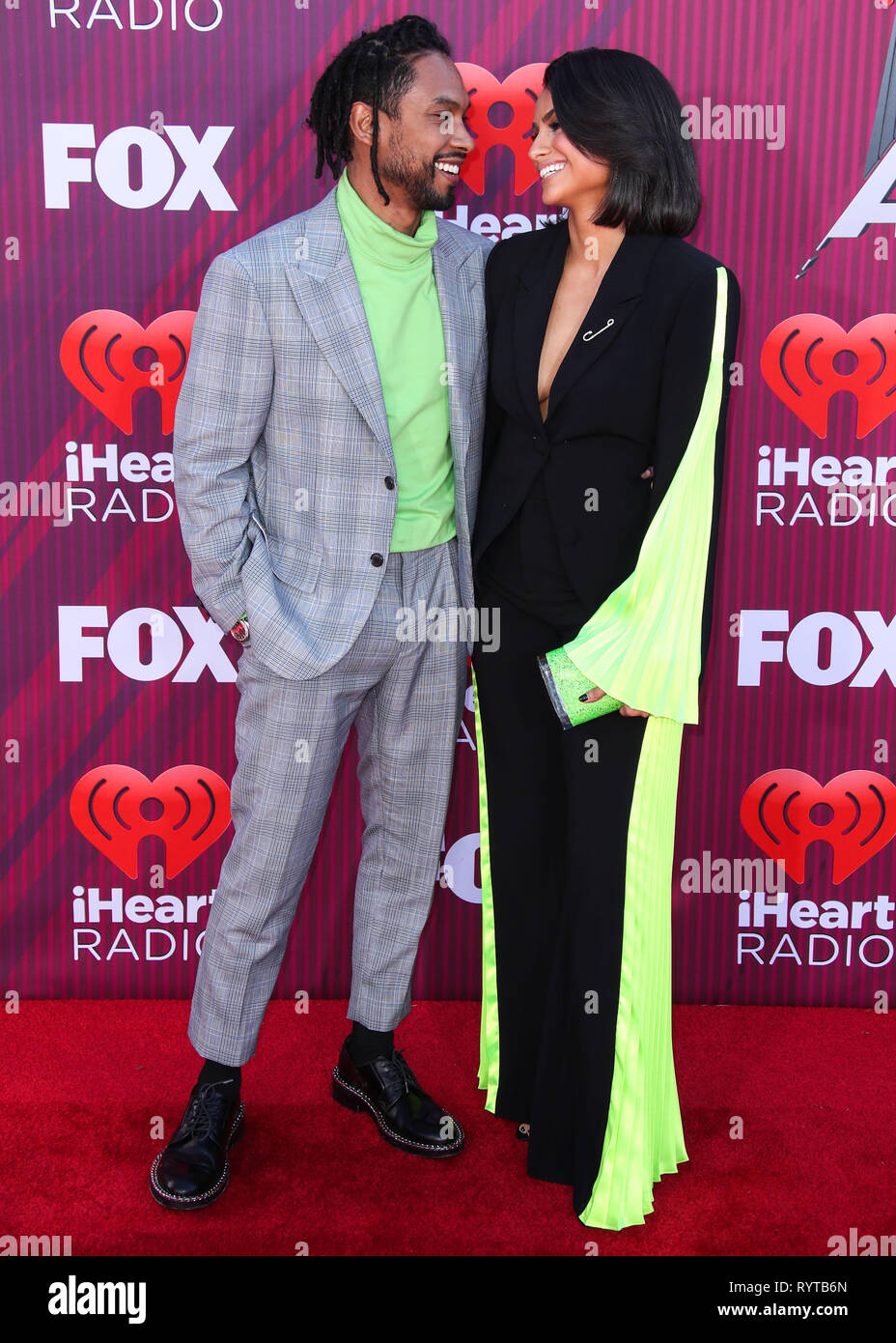 LOS ANGELES, CA, USA - MARCH 14: Miguel Jontel Pimentel and wife ...