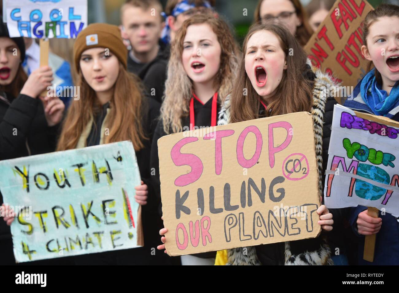Children protesting climate hi-res stock photography and images - Alamy