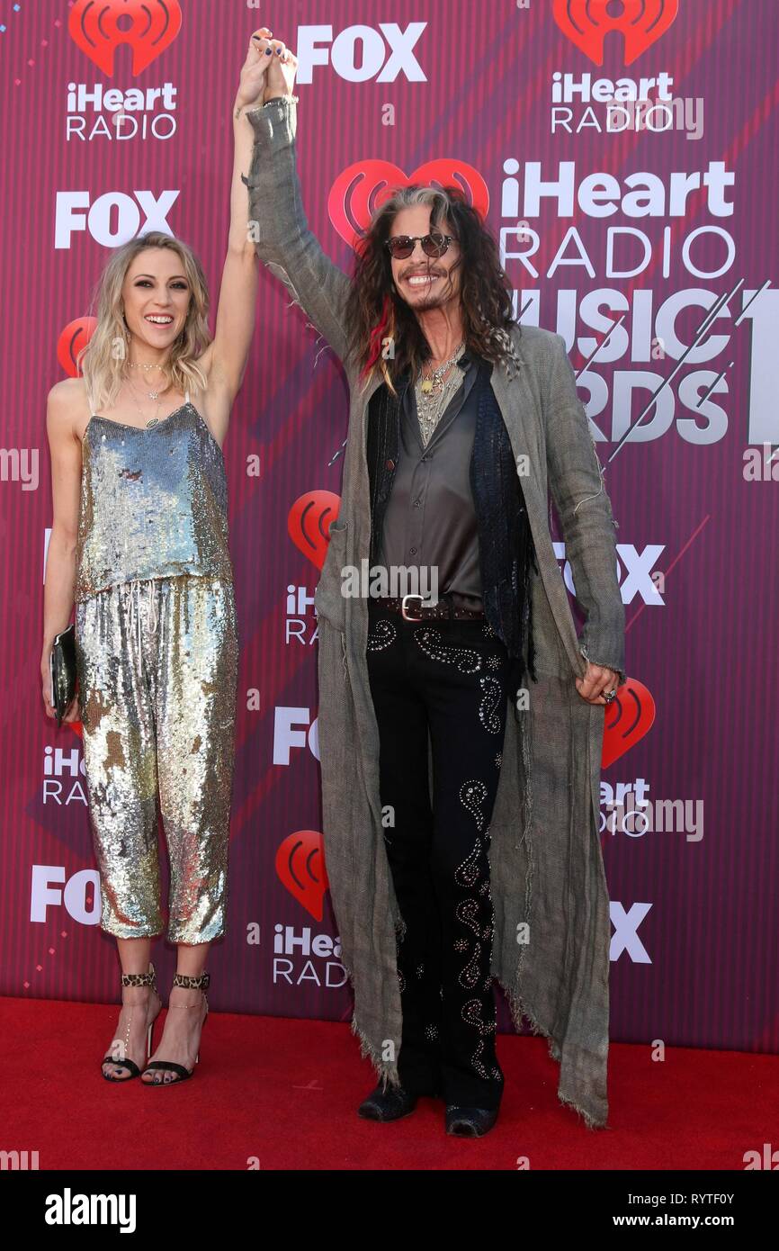 Los Angeles, CA, USA. 14th Mar, 2019. Aimee Preston, Steven Tyler at ...