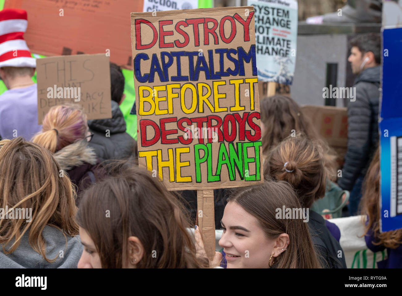 Climate protest banner hi-res stock photography and images - Alamy