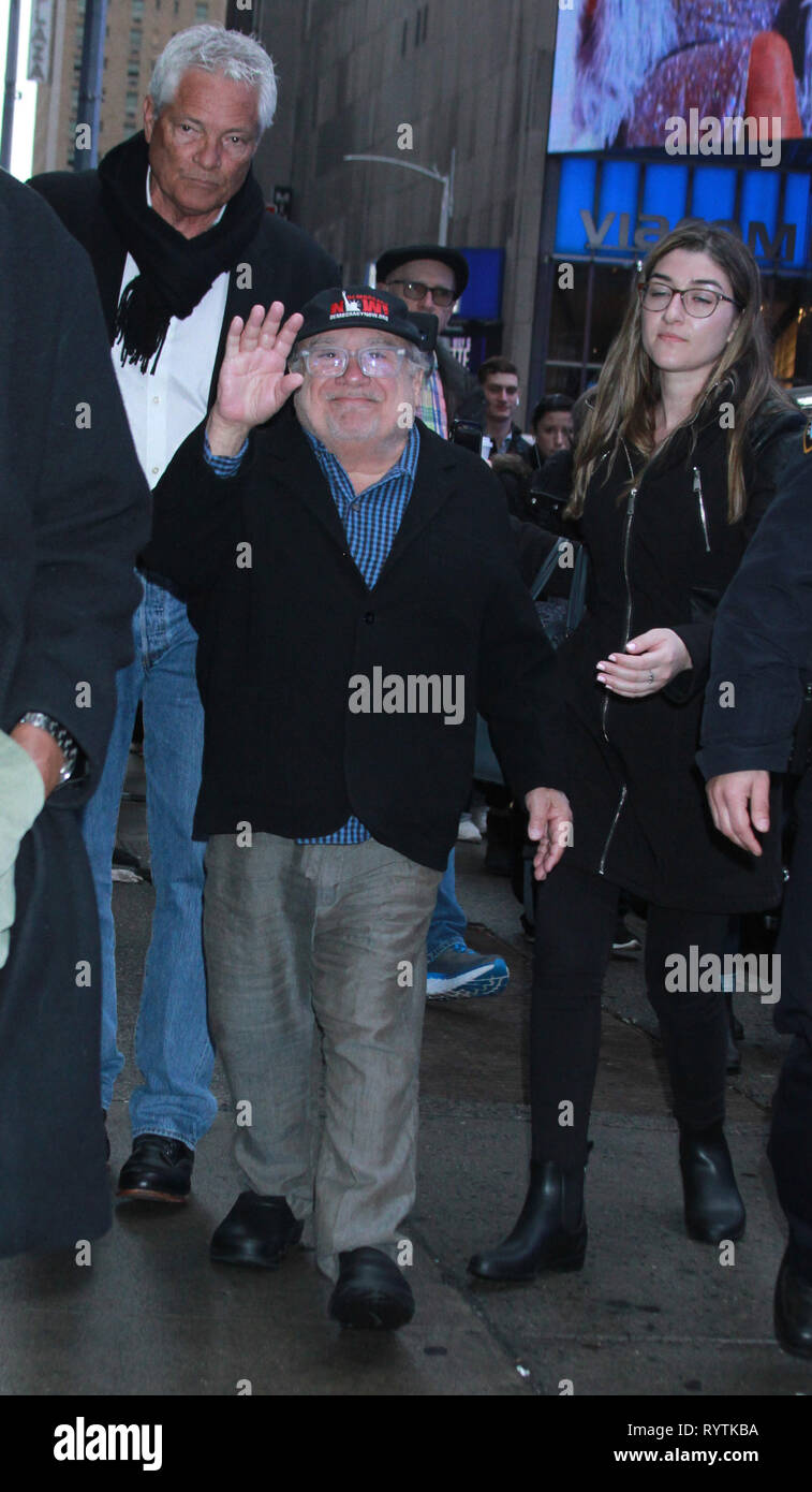 New York, NY, USA. 15th Mar, 2019. Danny DeVito at Good Morning America ...