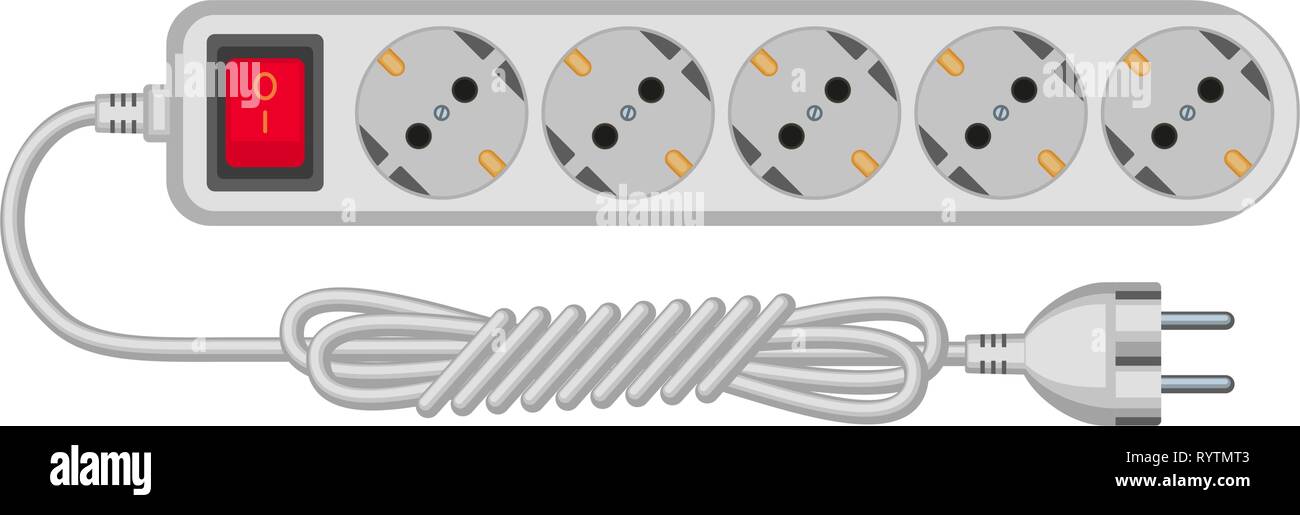 Connecting power cable to socket Stock Vector Images - Alamy