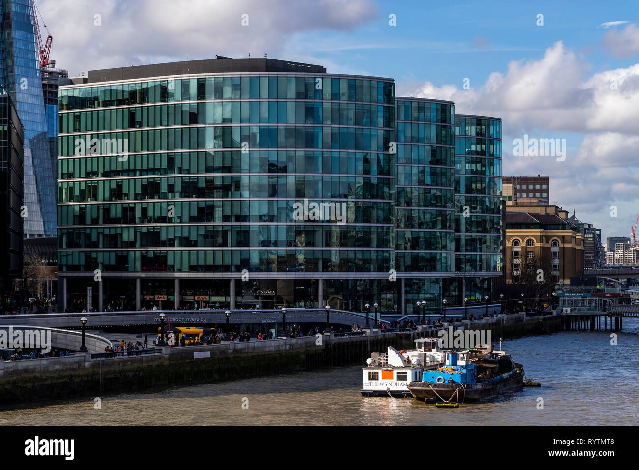 More, London, mixed density building on the Queens Walk waterfront and ...