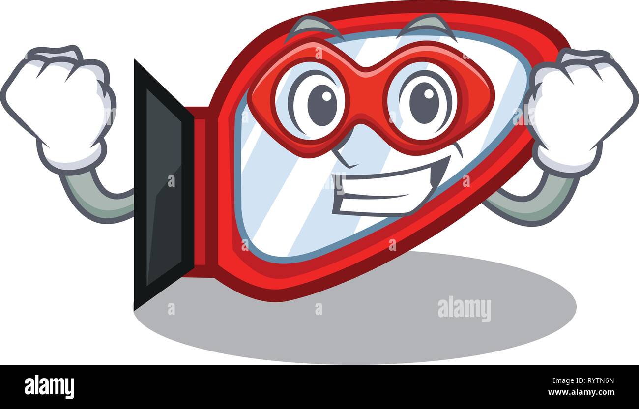 Super hero side mirror in the cartoon shape Stock Vector Image & Art ...