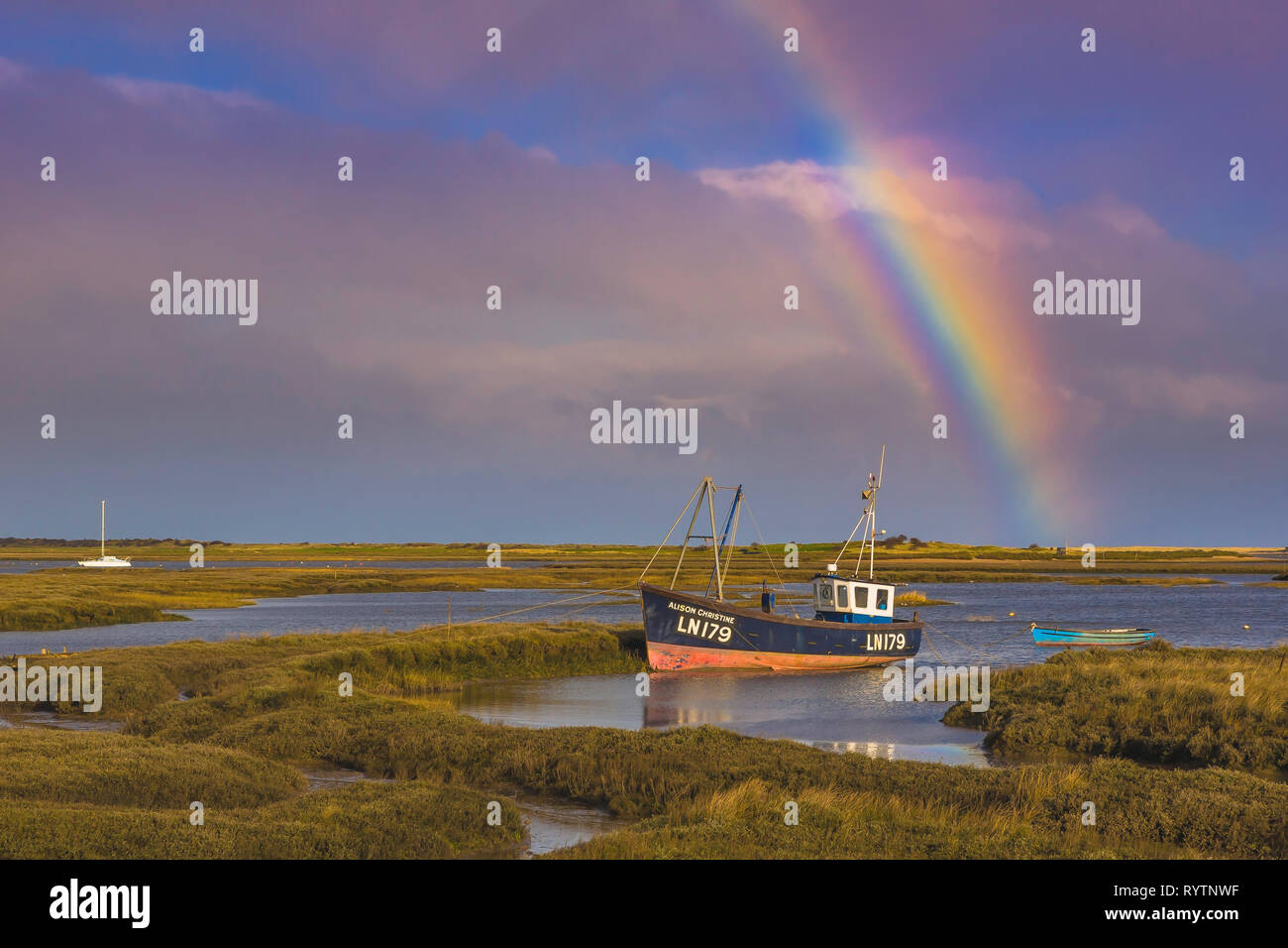 Norfolk rainbow boat hi-res stock photography and images - Alamy