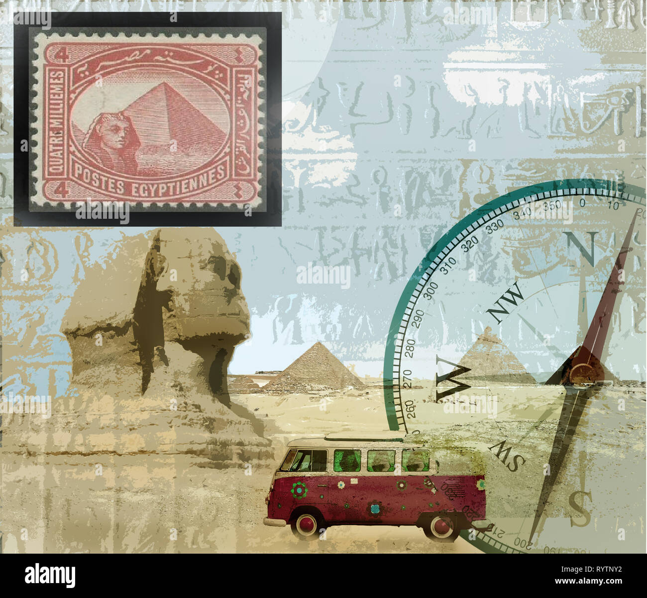 Egypt collage hi-res stock photography and images - Alamy