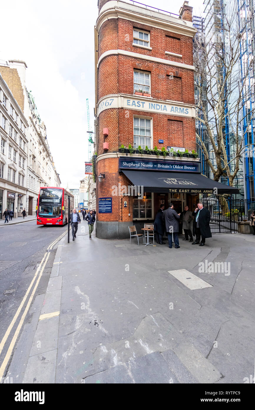East India Arms, 67 Fenchurch St, London. Traditional London pub next ...