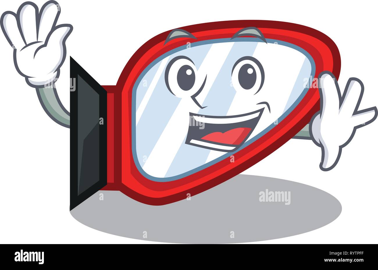 Wave hand car window Stock Vector Images - Alamy