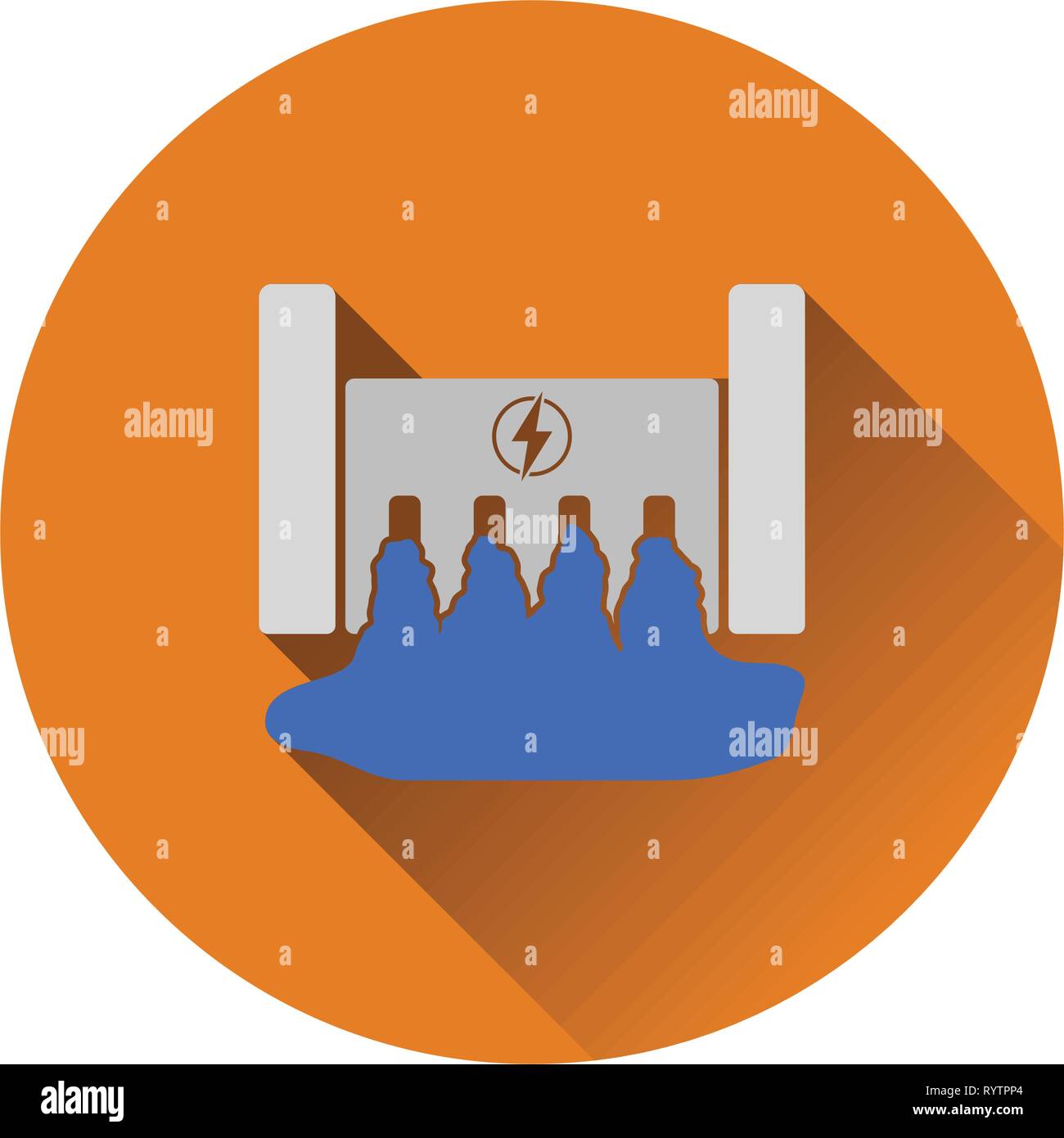Hydro electric power station on Stock Vector Images - Alamy