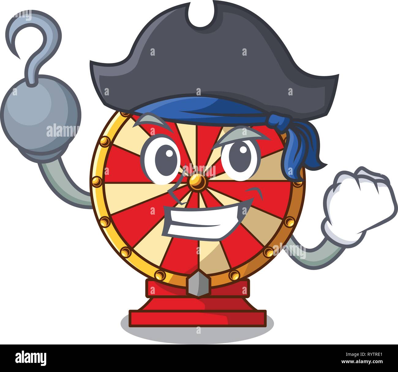 Pirate spinning wheel game the mascot shape Stock Vector Image & Art ...