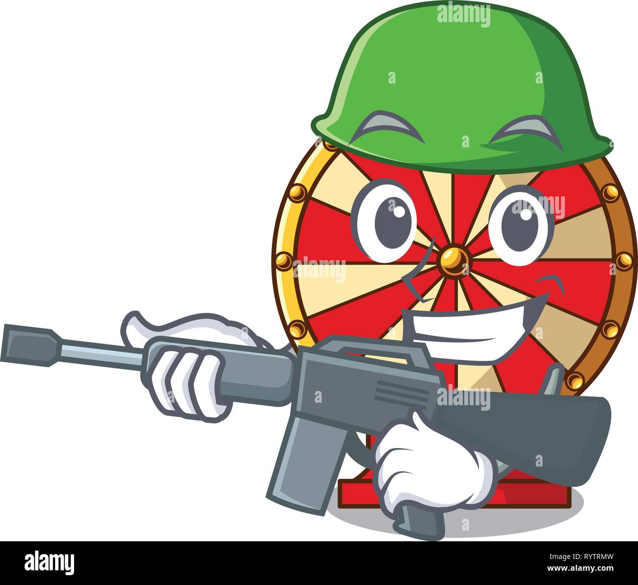 Army spinning wheel game the mascot shape Stock Vector Image & Art - Alamy