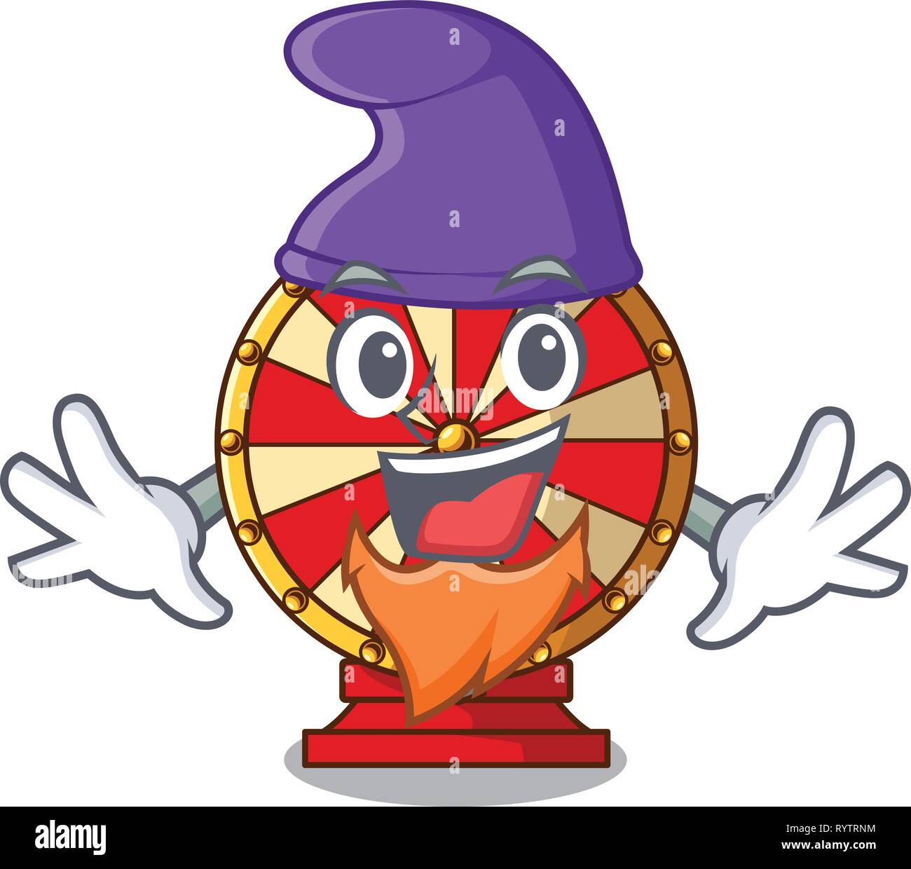 Elf spinning wheel game the mascot shape Stock Vector Image & Art - Alamy