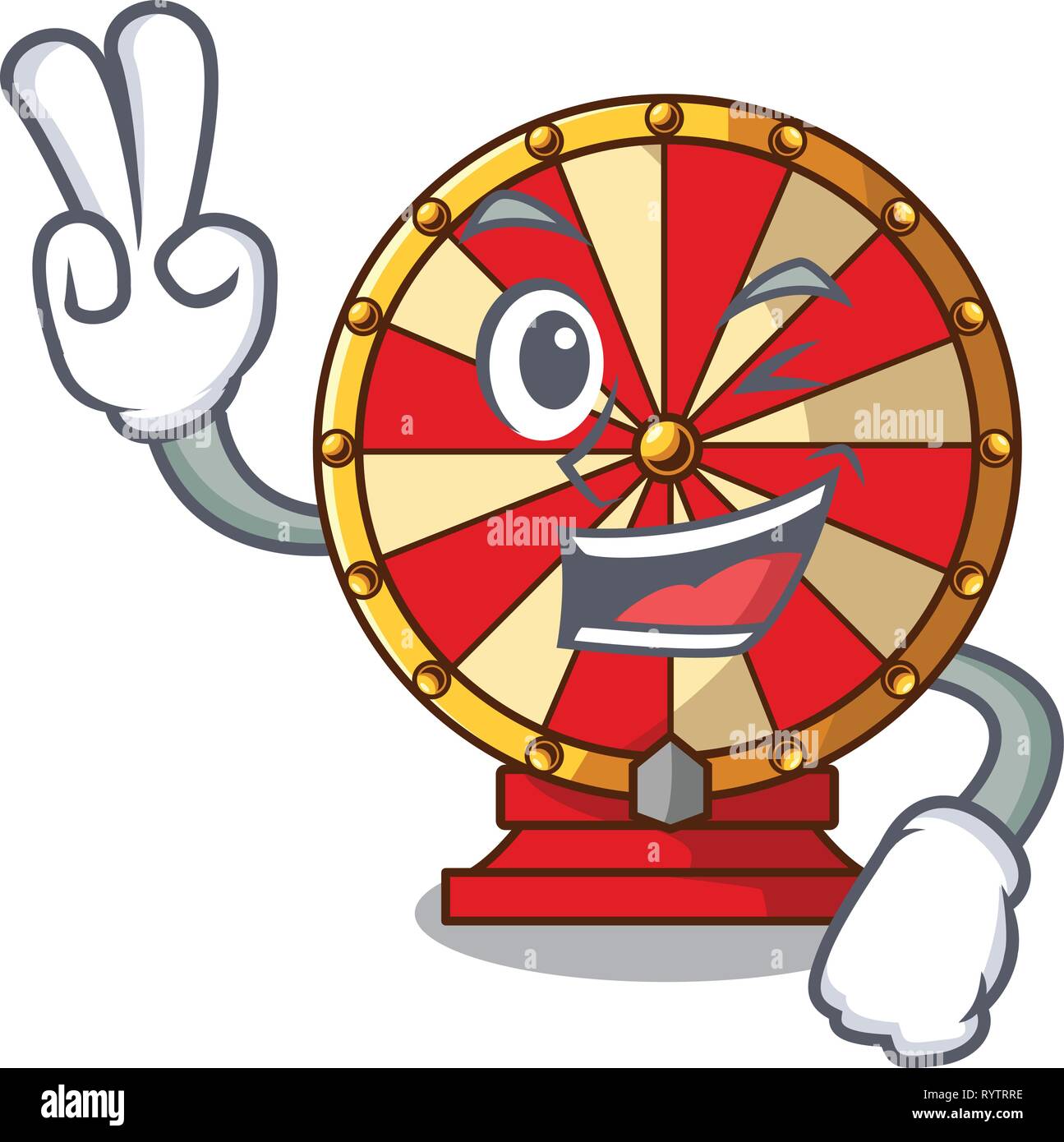 Hand spinning the wheel Stock Vector Images - Alamy
