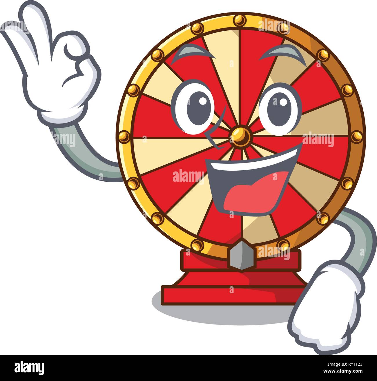 Hand spinning the wheel Stock Vector Images - Alamy