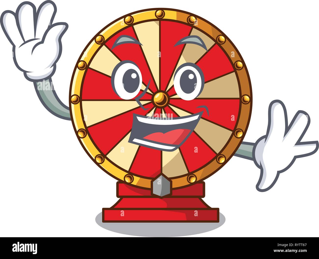 Waving spinning wheel toy isolated the character Stock Vector Image ...