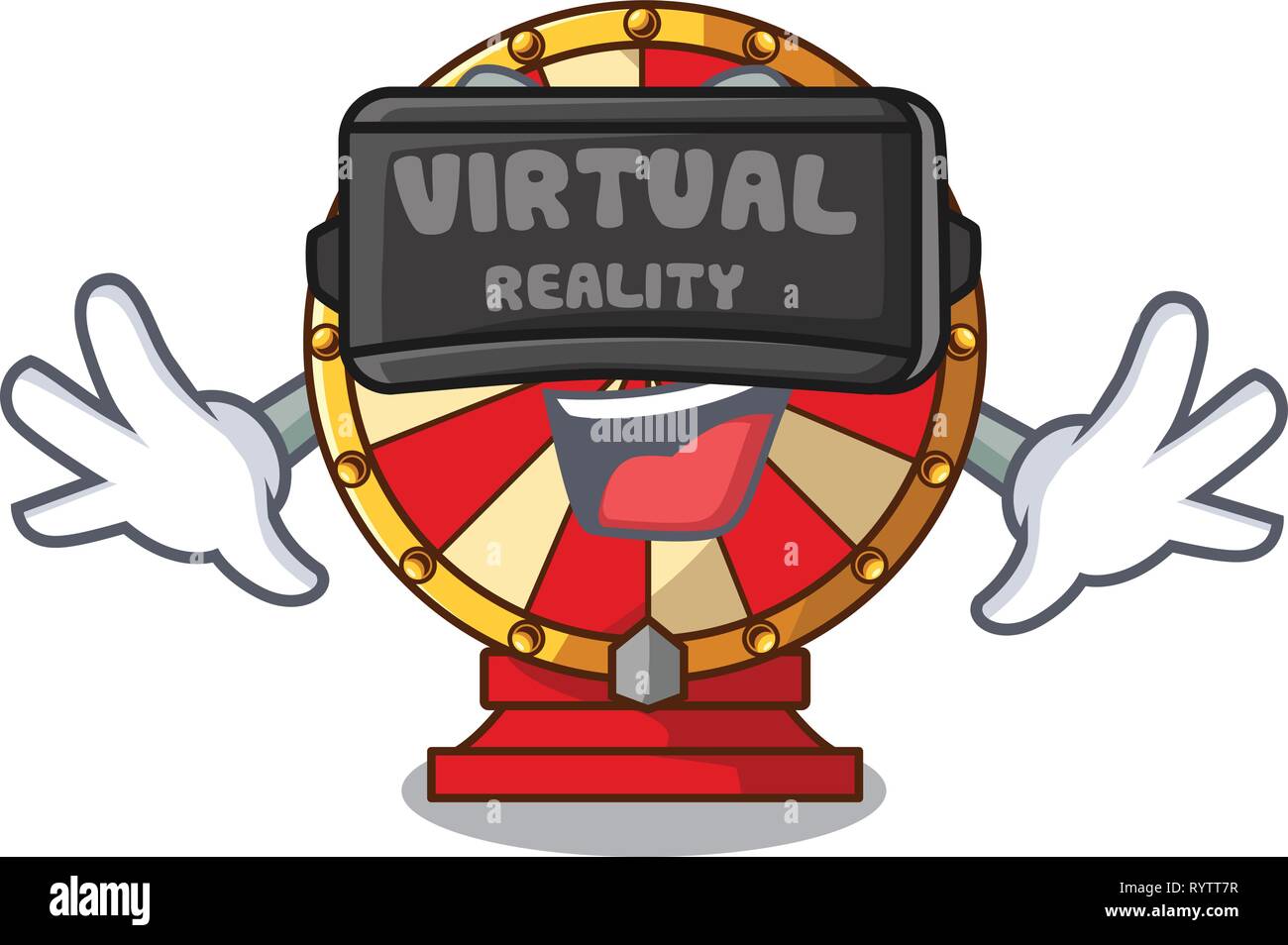 Wooden wheel spinning wheel Stock Vector Images - Alamy