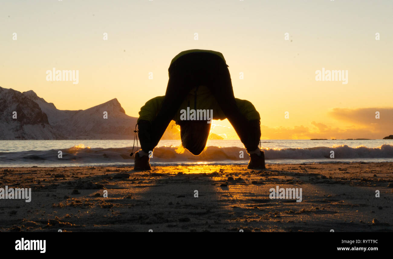 Yoga pose norway hi-res stock photography and images - Alamy