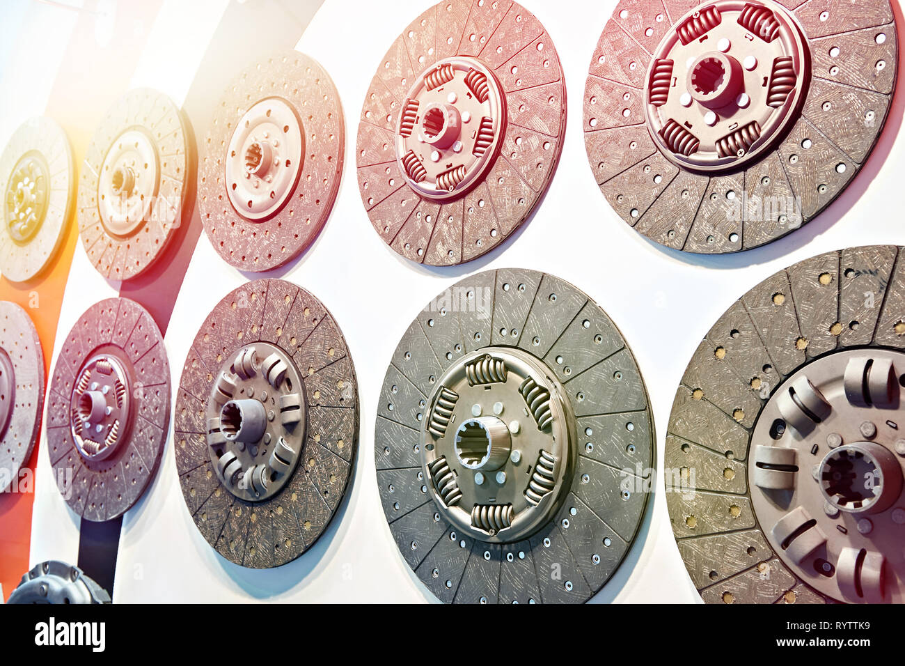 Clutch discs in the car store Stock Photo - Alamy