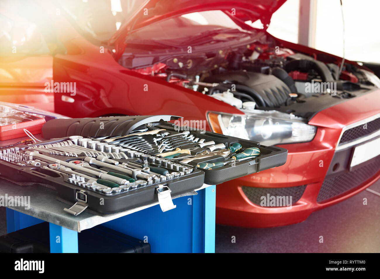 Mechanic tool box hi-res stock photography and images - Alamy