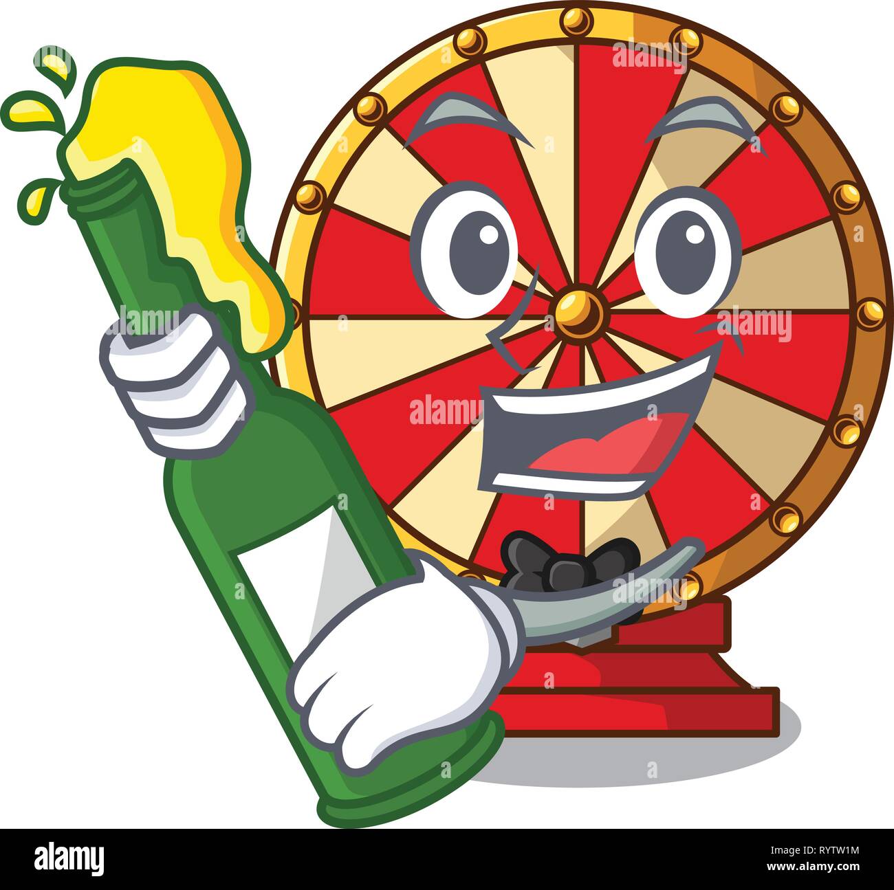 Prize Wheel Cartoon