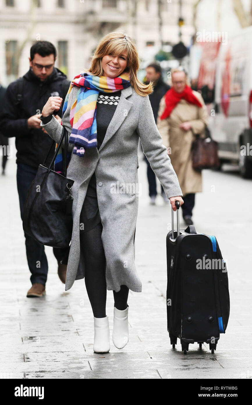Kate Garraway seen arriving at Global studios Featuring: Kate Garraway ...