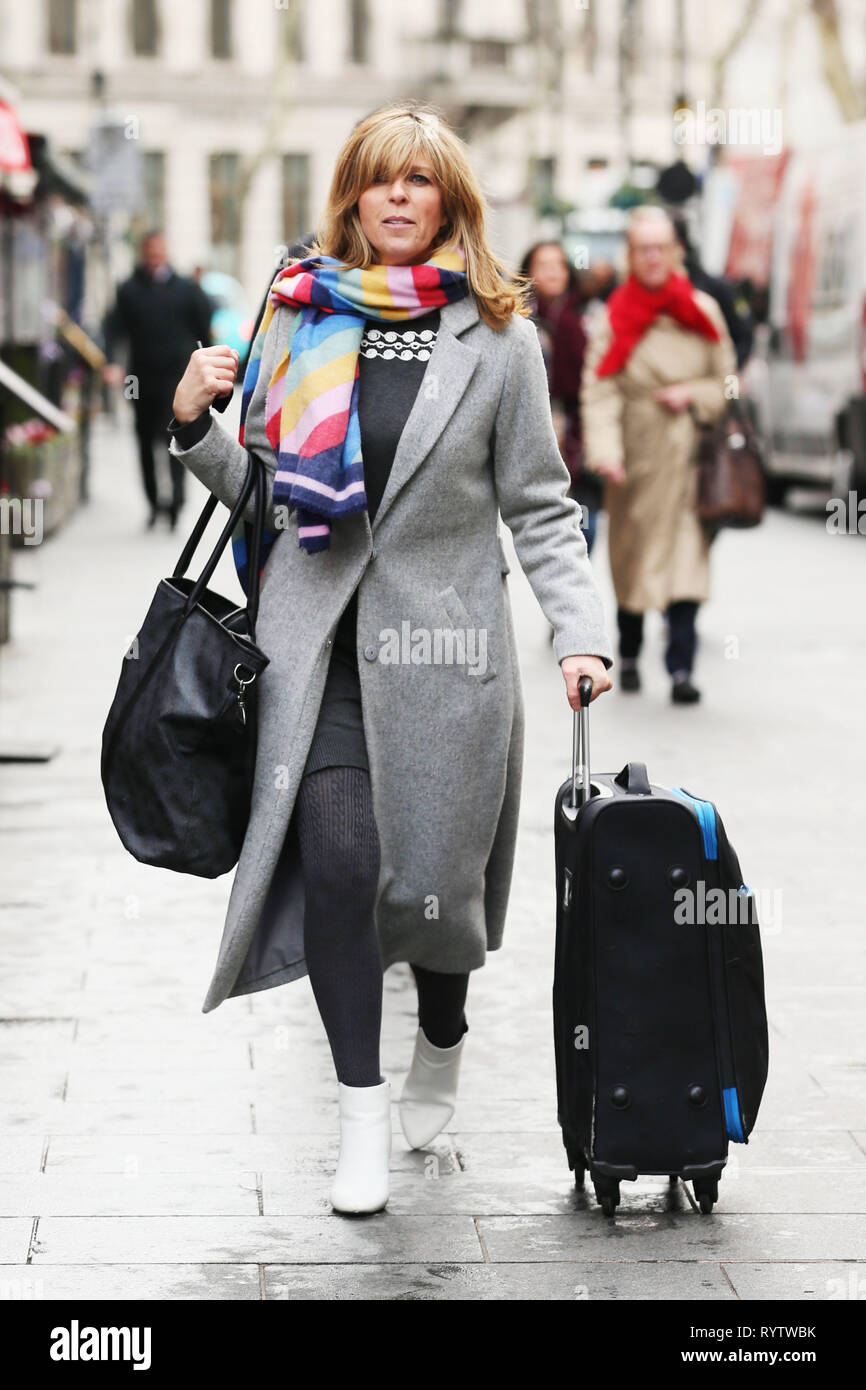 Kate Garraway seen arriving at Global studios Featuring: Kate Garraway ...
