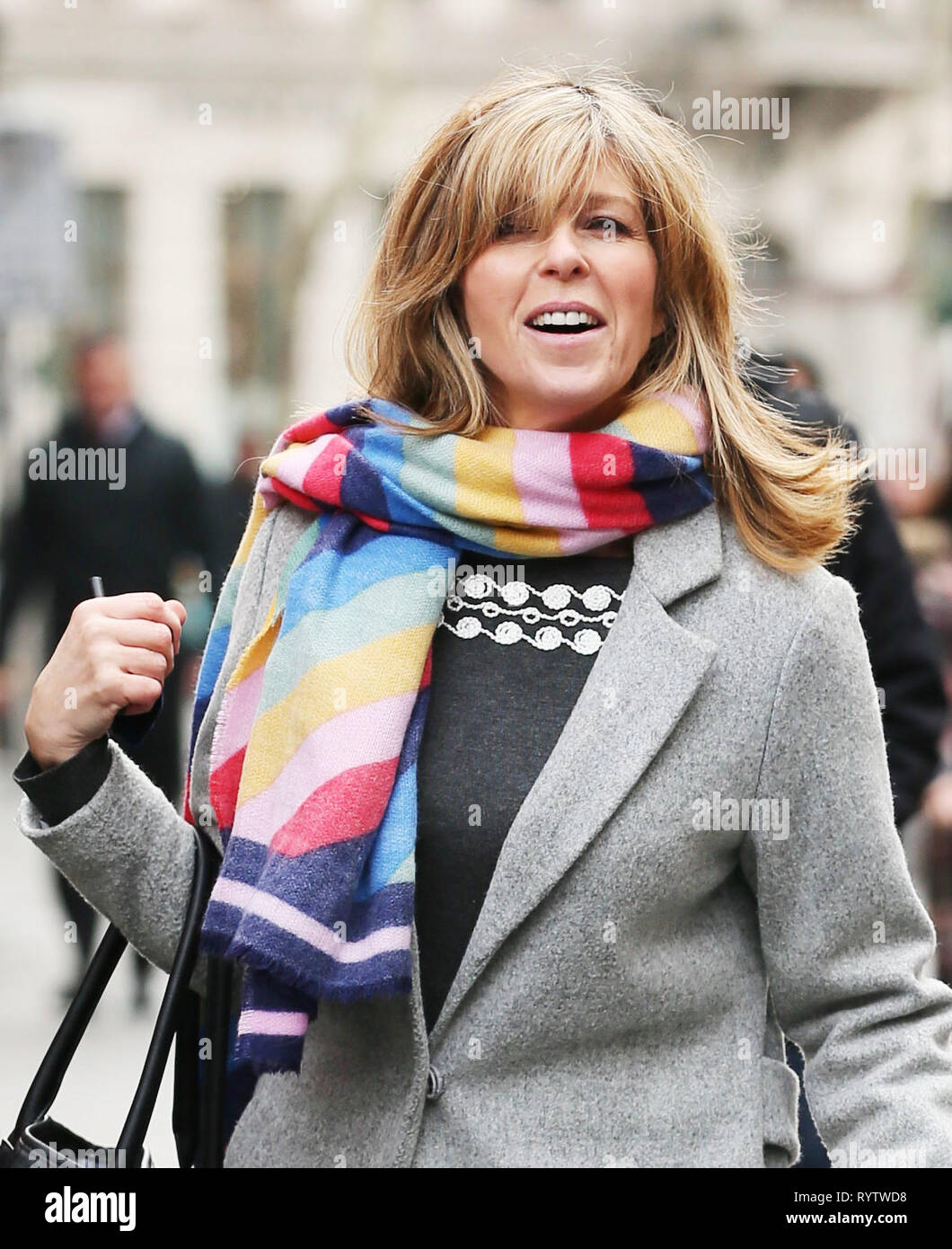 Kate Garraway seen arriving at Global studios Featuring: Kate Garraway ...