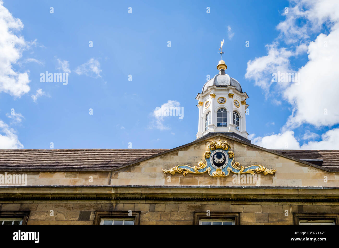 Trinity Hall, Cambridge, United Kingdom - 23 Oct, 2016: A partial view of the Trinity Hall ...