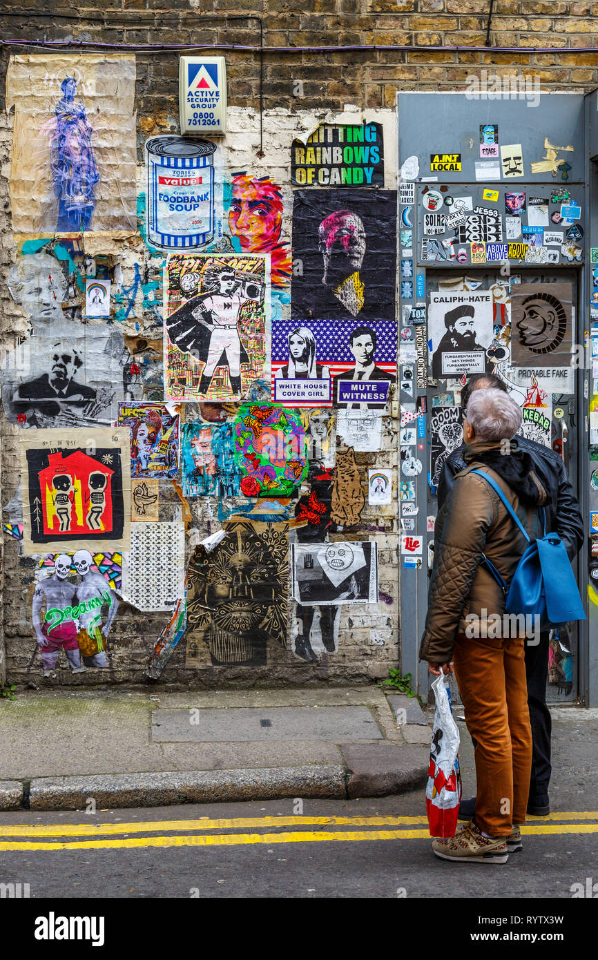 Graffiti stickers posters hi-res stock photography and images - Alamy