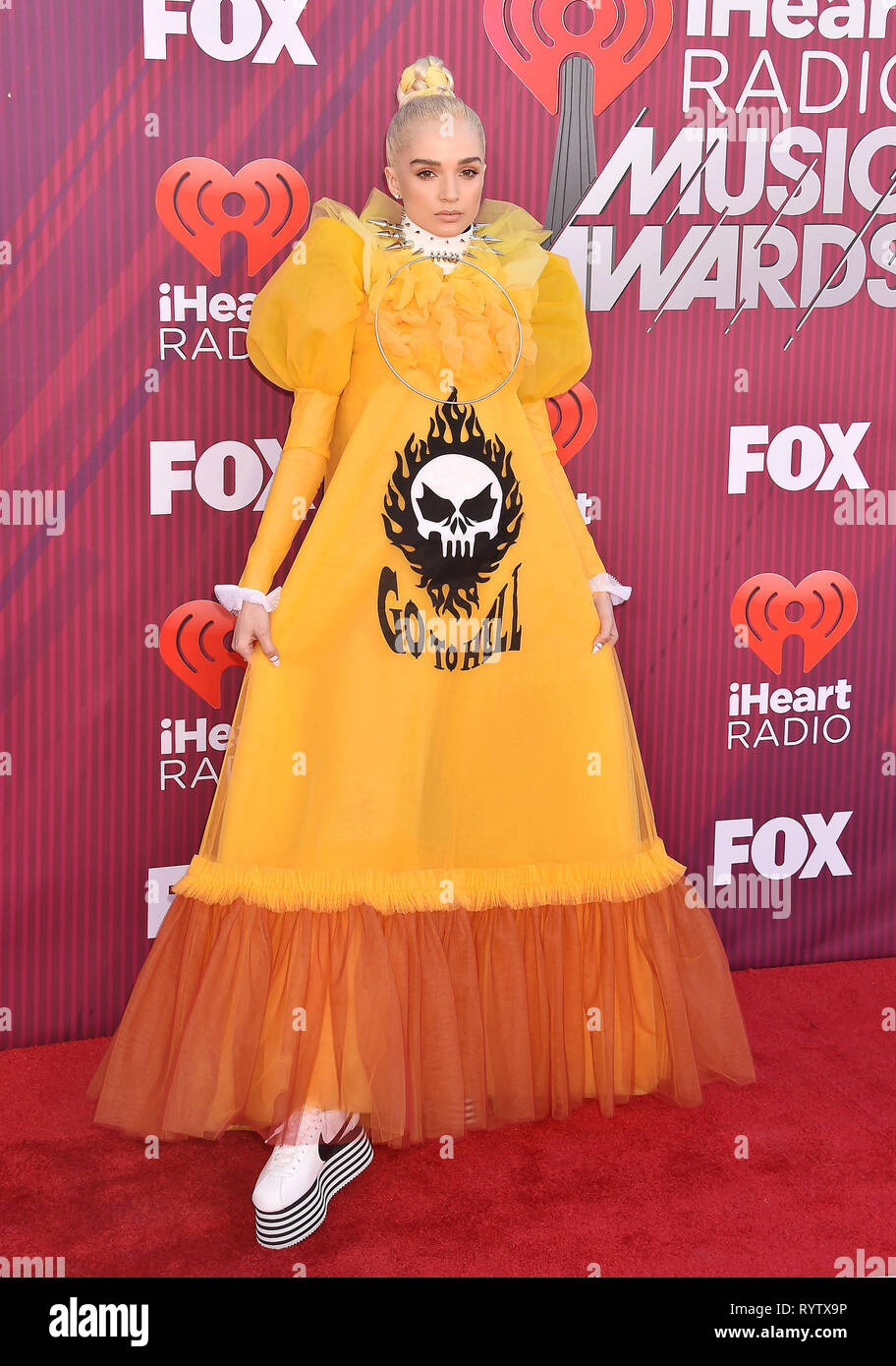 LOS ANGELES, CA - MARCH 14: Poppy attends the 2019 iHeartRadio Music ...