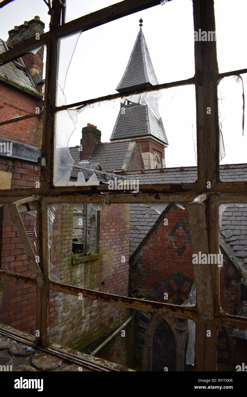 Victorian hospital clock tower Stock Photo - Alamy