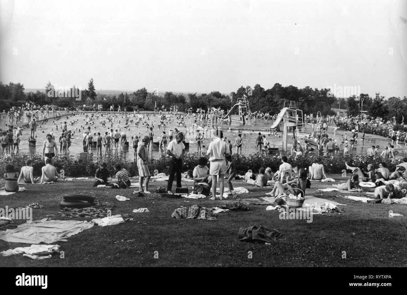 1970s public swimming hi-res stock photography and images - Alamy