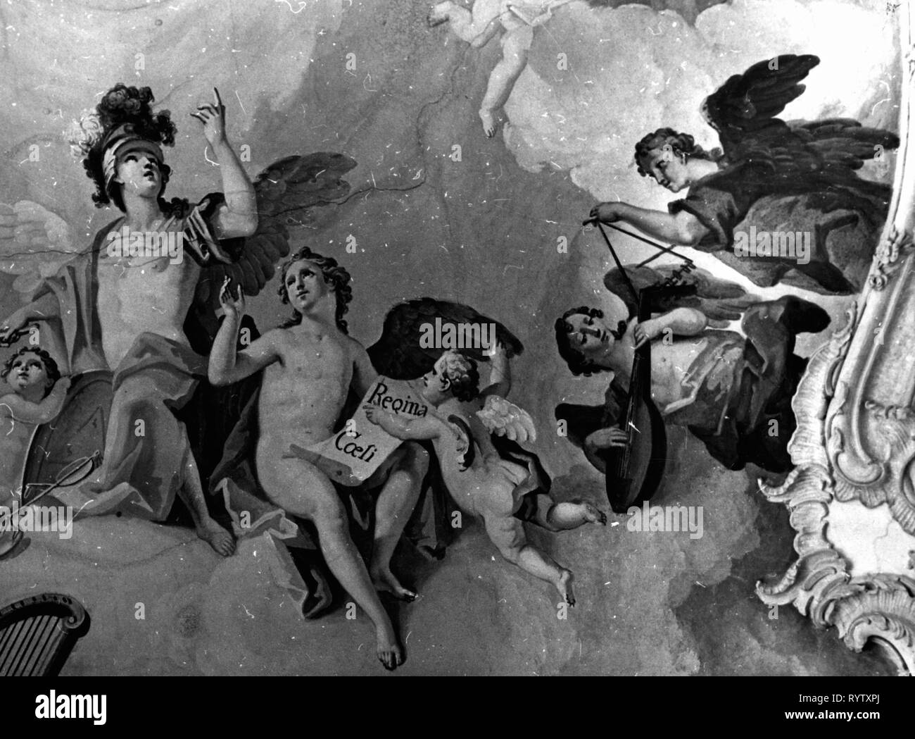 Fresco angels Black and White Stock Photos & Images - Alamy