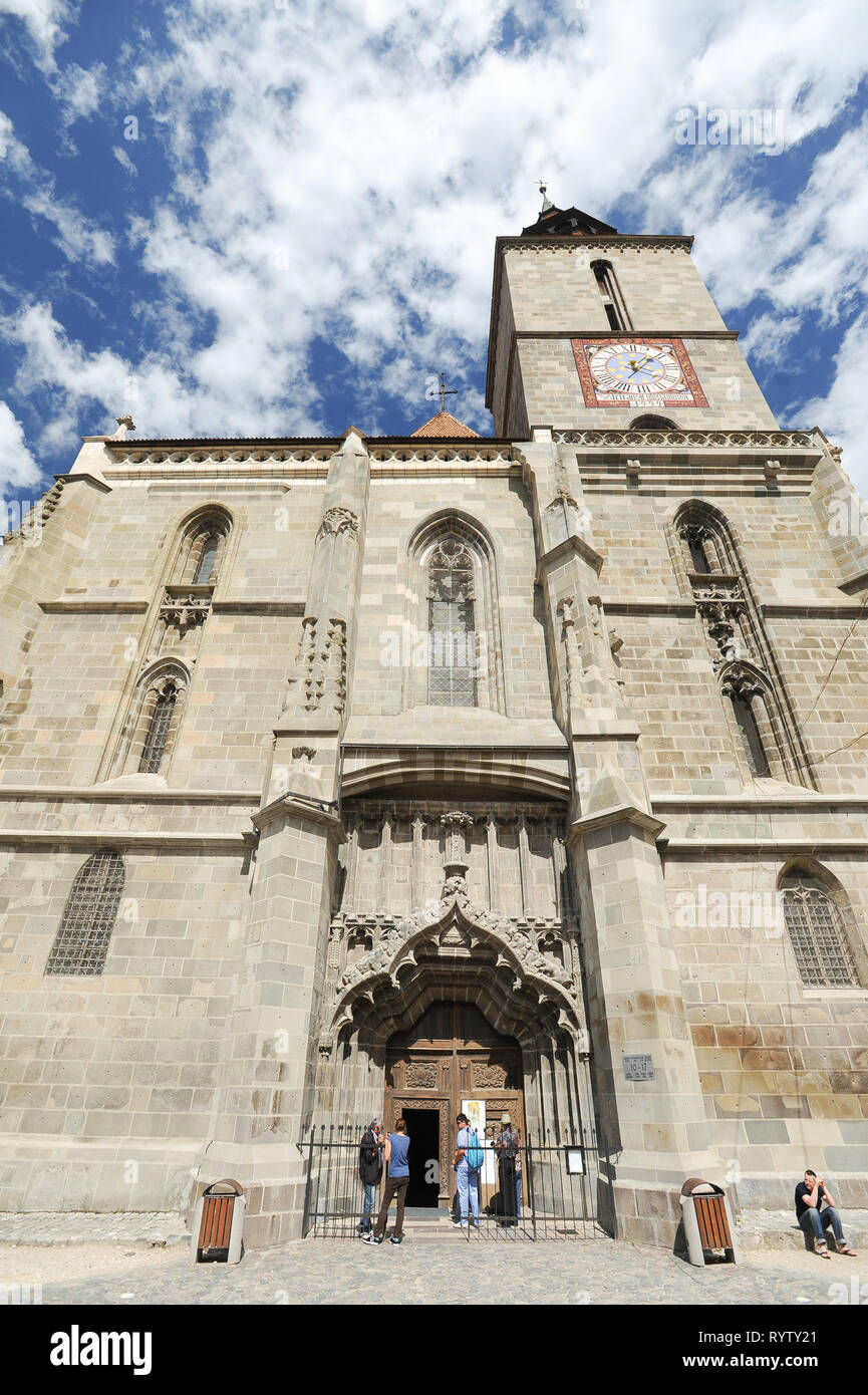 Gothic Biserica Neagra (Black Church) built 1385 to 1477 by ...