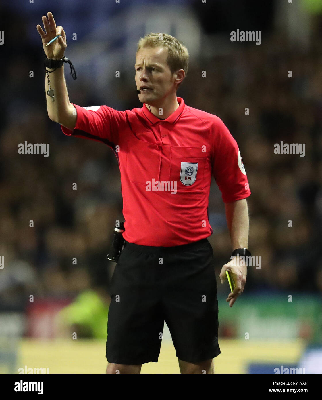 Referee Gavin Ward gestures Stock Photo - Alamy