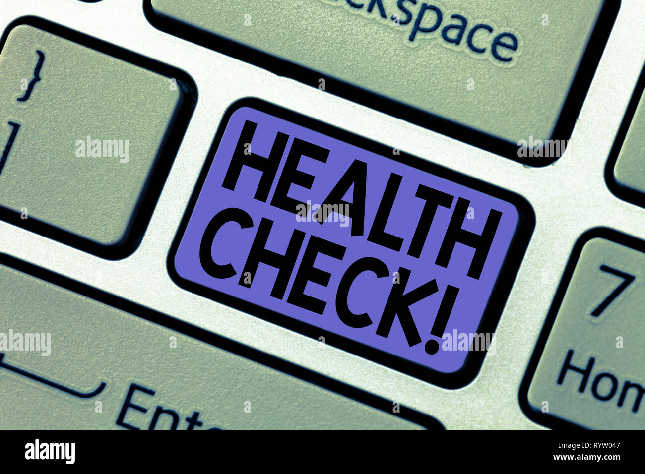 Handwriting text writing Health Check. Concept meaning Medical ...