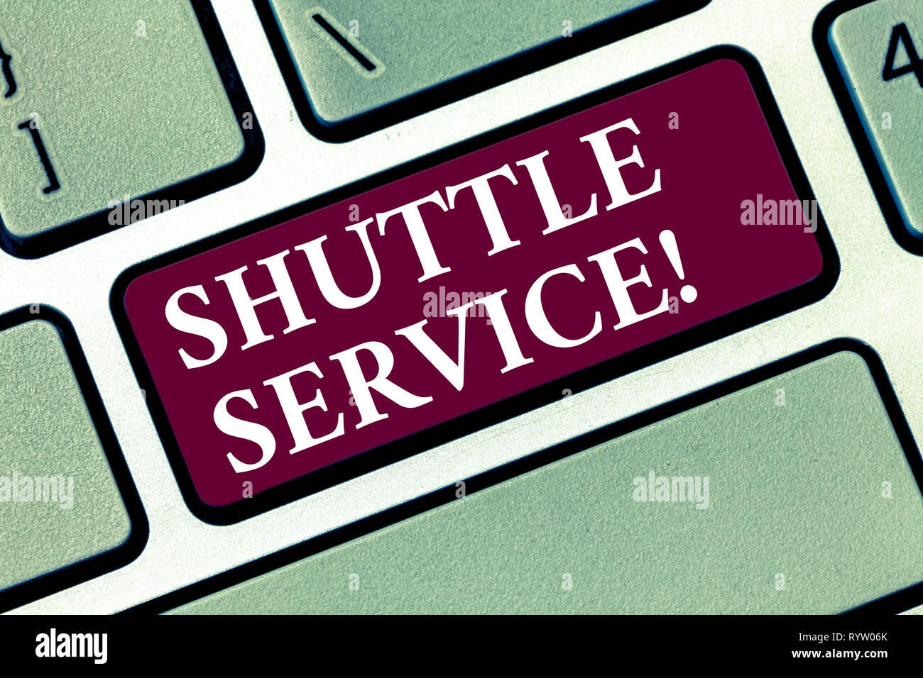 Conceptual hand writing showing Shuttle Service. Business photo text ...