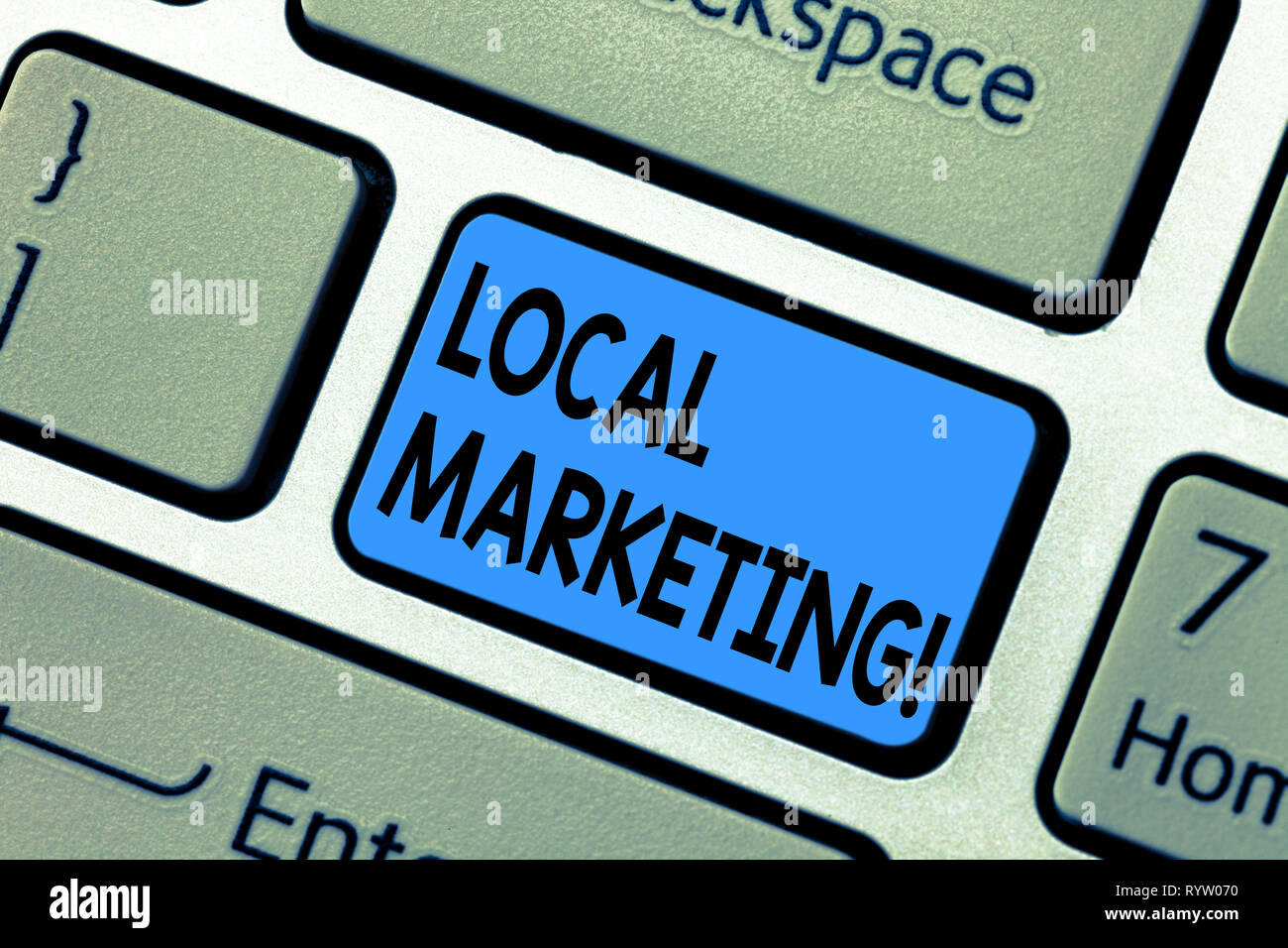 Word writing text Local Marketing. Business concept for Regional ...