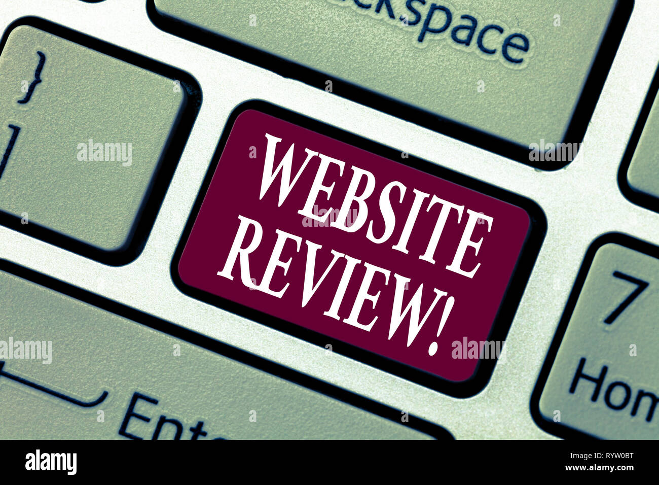 Conceptual hand writing showing Website Review. Business photo ...