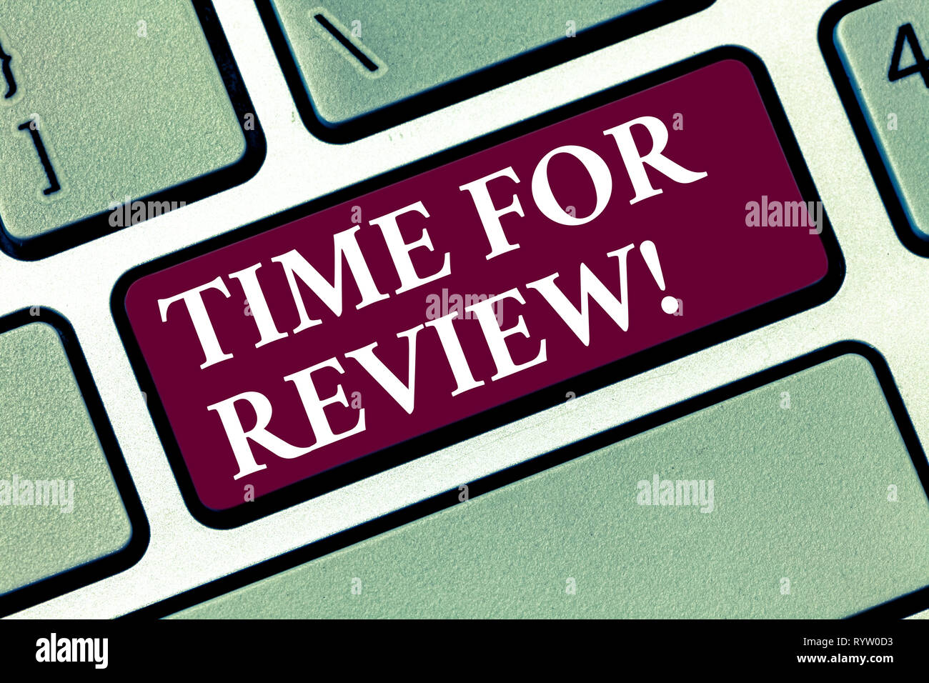 Conceptual hand writing showing Time For Review. Business photo text ...