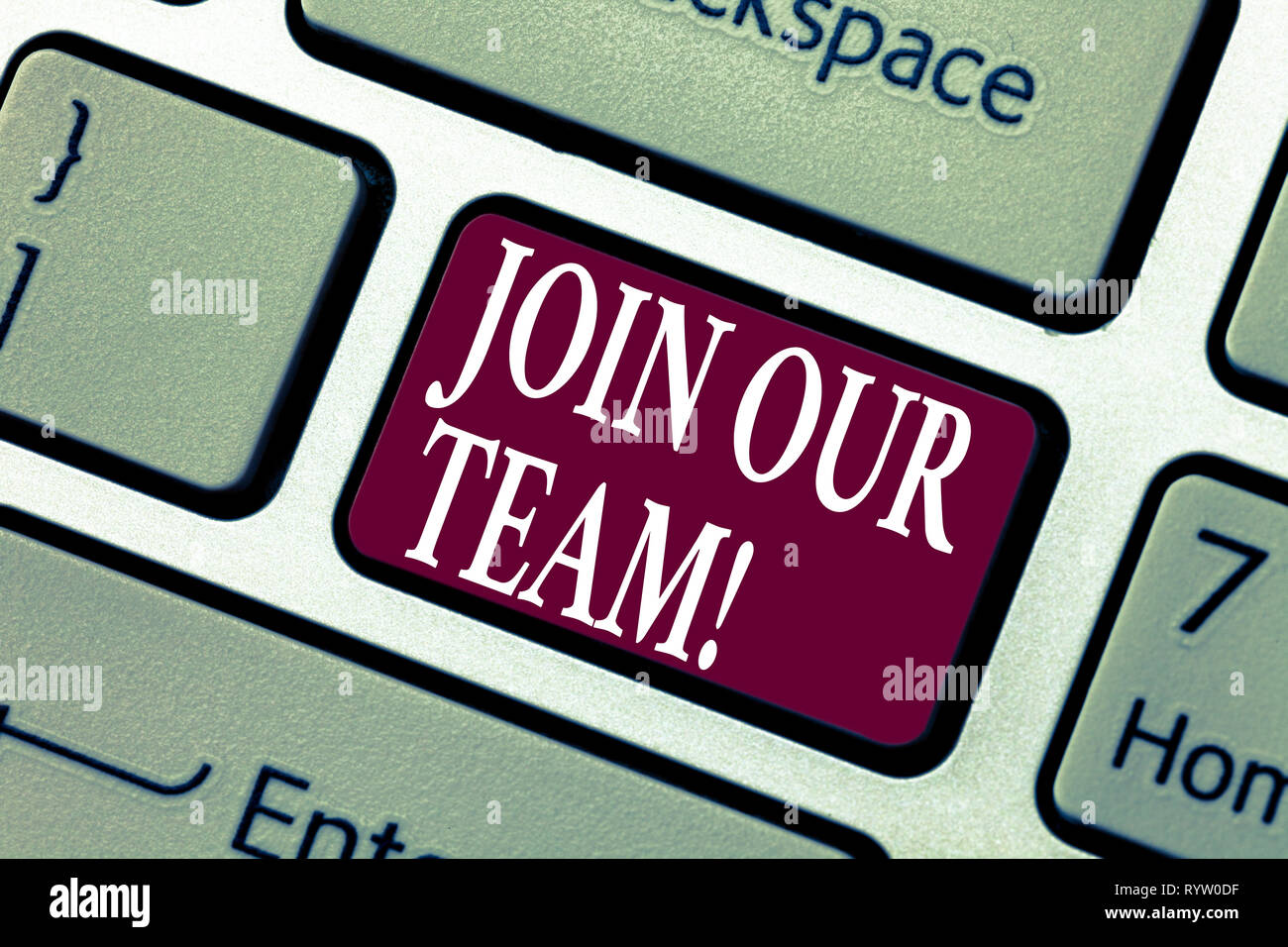 Conceptual hand writing showing Join Our Team. Business photo ...
