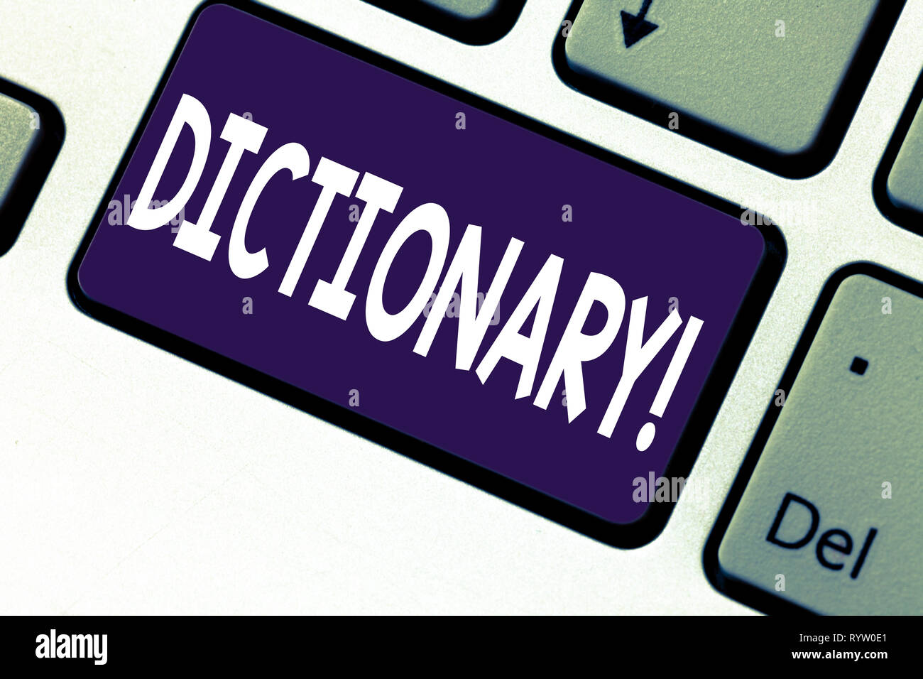 Handwriting text writing Dictionary. Concept meaning Learning another ...