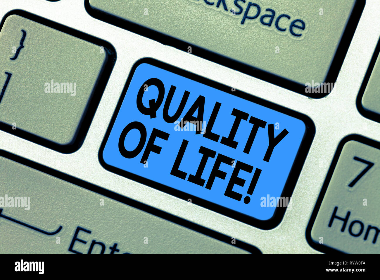 Word writing text Quality Of Life. Business concept for Good Lifestyle ...