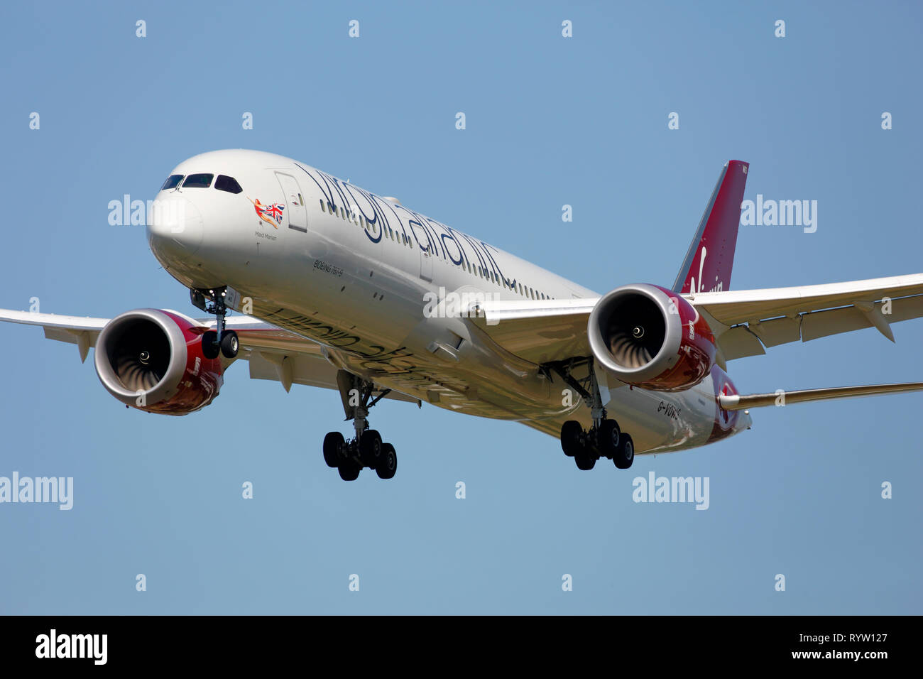 G-VOWS Virgin Atlantic Airways Boeing 787-9 Dreamliner Stock Photo - Alamy