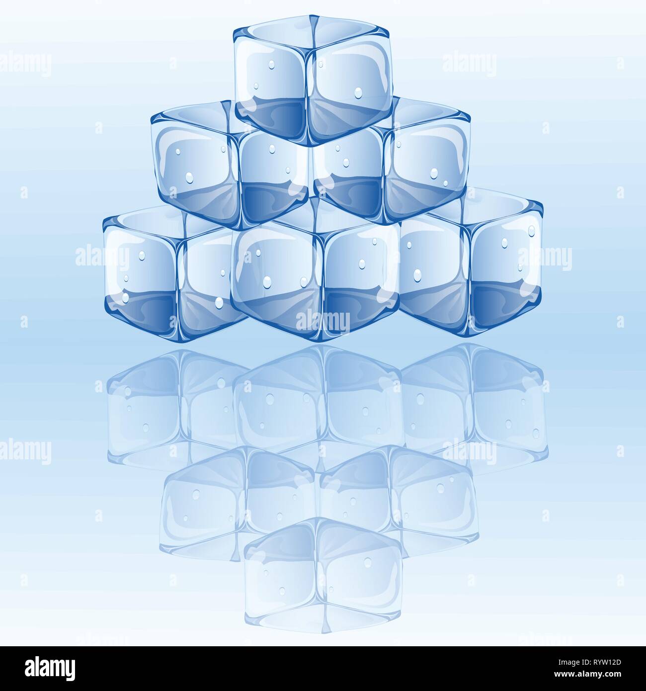 ice cubes vector illustration Stock Vector Image & Art - Alamy