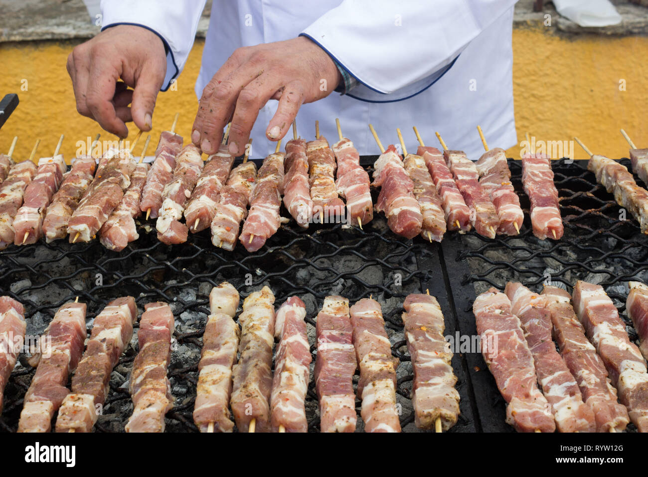 Char grilled men hi-res stock photography and images - Alamy