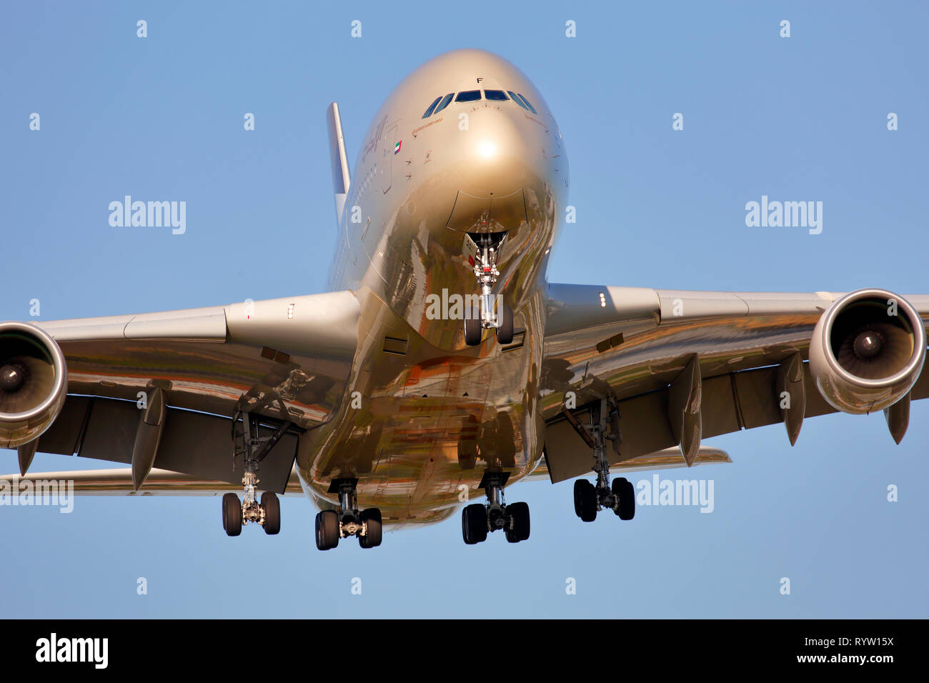 A6-APF Etihad Airways Airbus A380-800 Stock Photo - Alamy