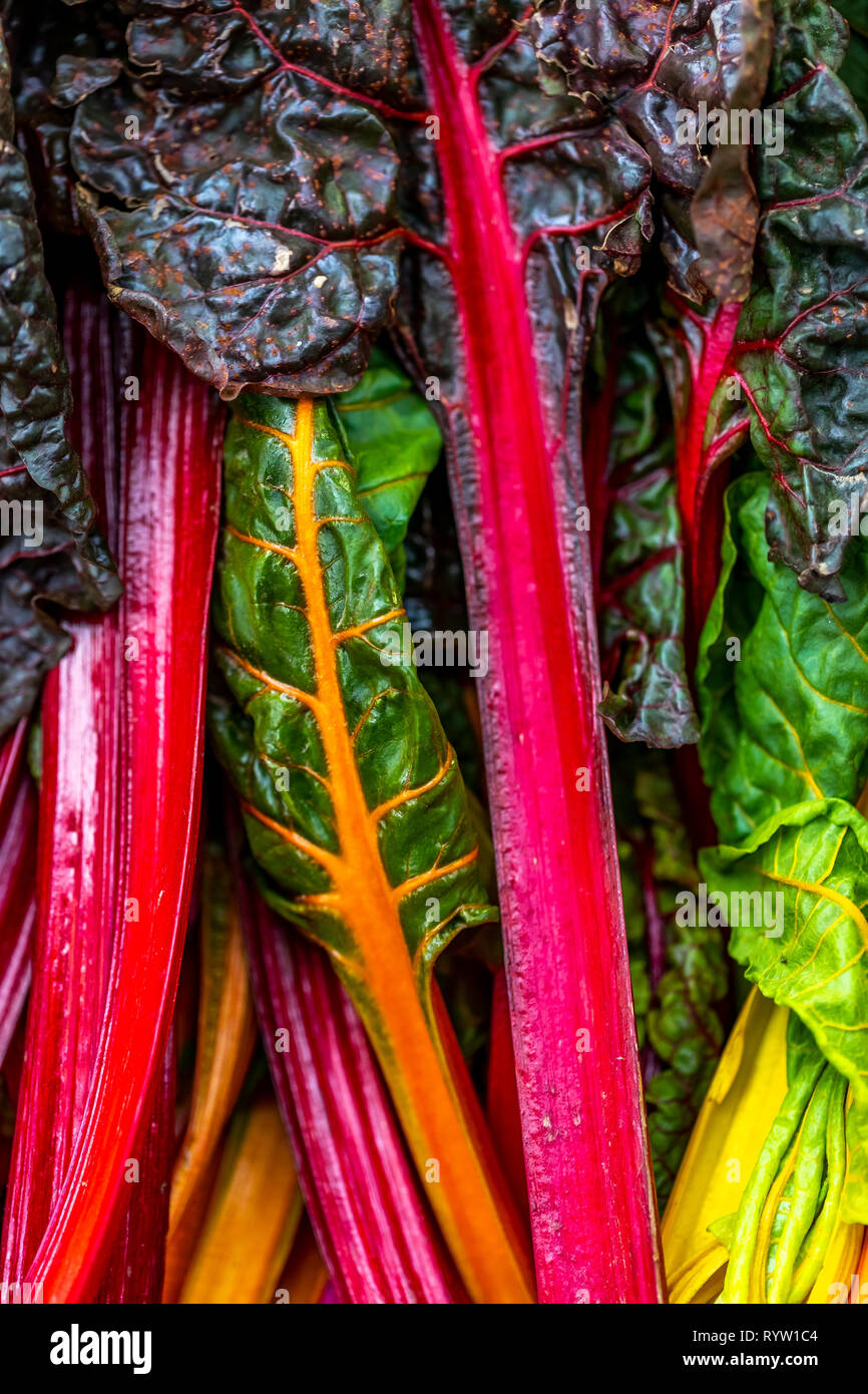 Swiss chard. The famous Borough Market, a fresh food market selling all ...