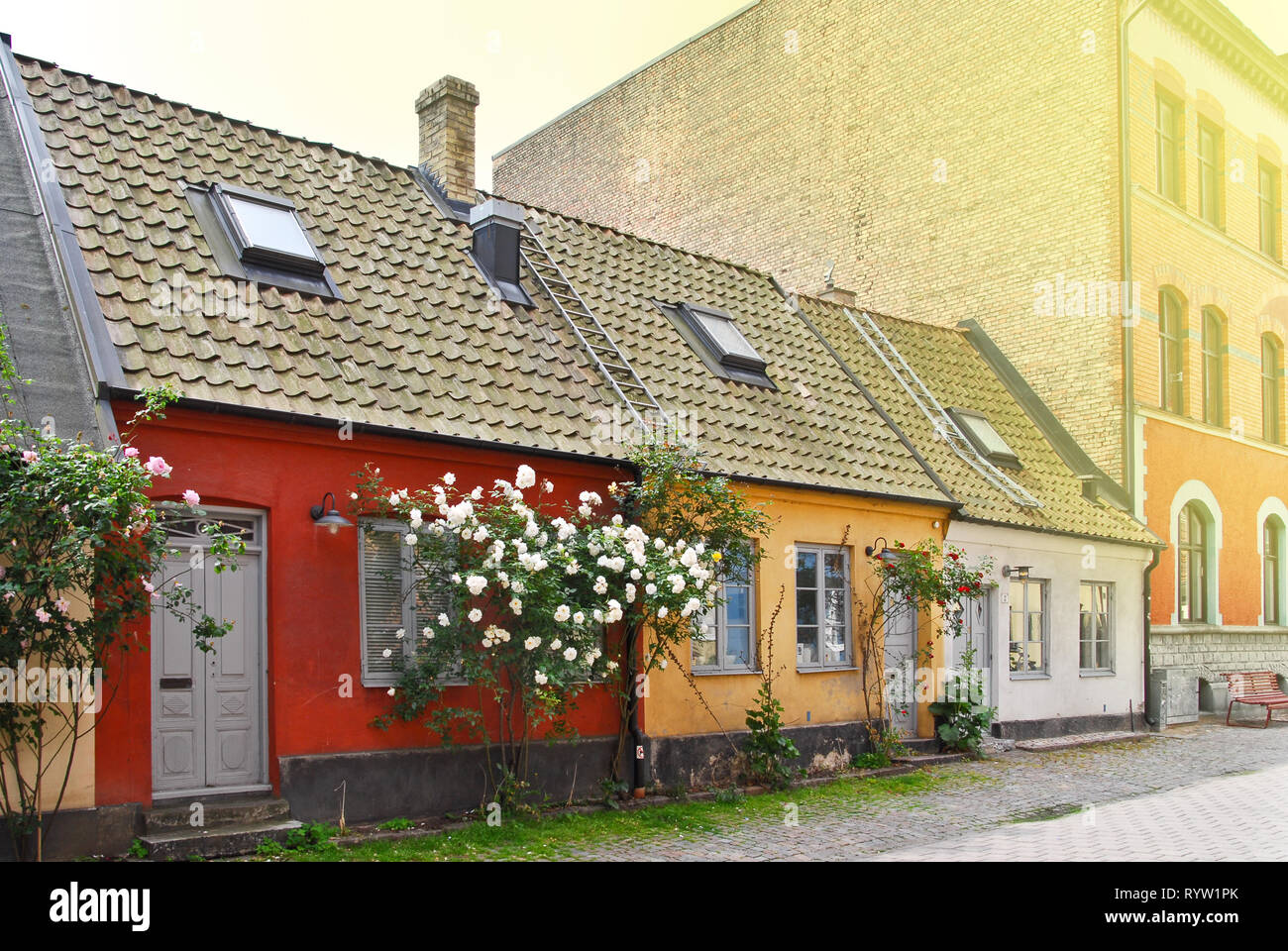 Small houses in Malmo. Sweden Stock Photo - Alamy