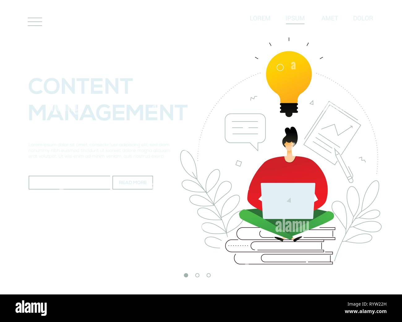 Work header journalist Stock Vector Images - Alamy